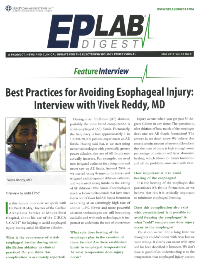 Best Practices for Avoiding Esophageal Injury: Interview with Vivek ...